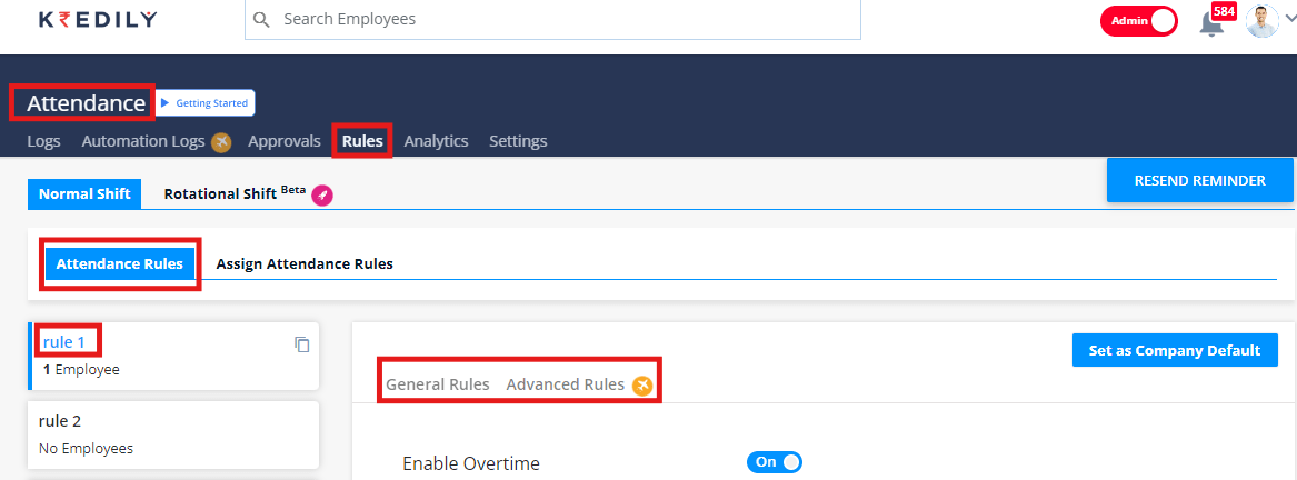 How to setup attendance rules? - Support Kredily