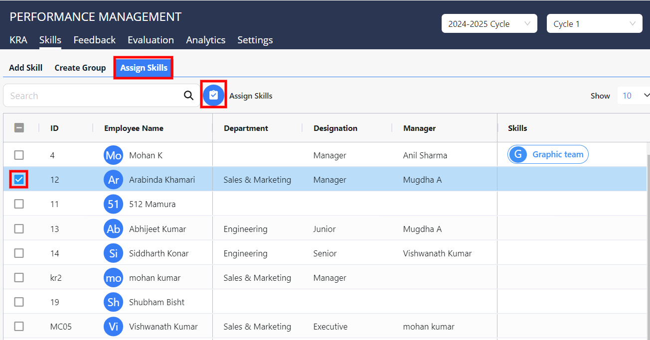 How to assign skills to your employees in PMS with Kredily? - Support Kredily