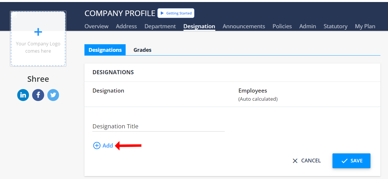 Streamline Roles with Designation Settings | Kredily