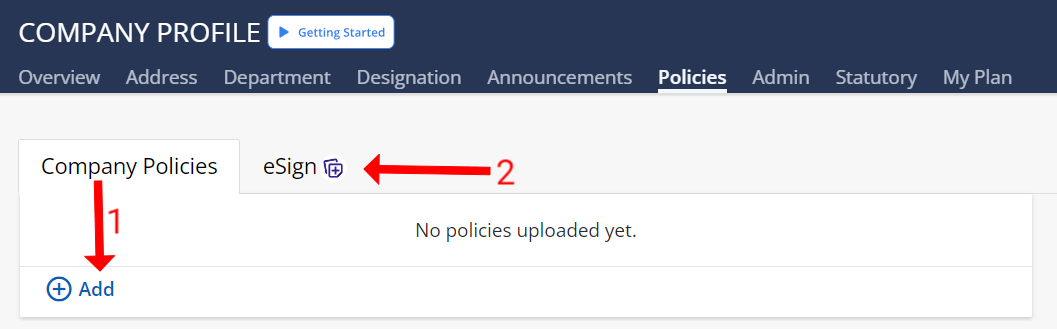 How to Manage Policies Settings in Kredily | Support Guide