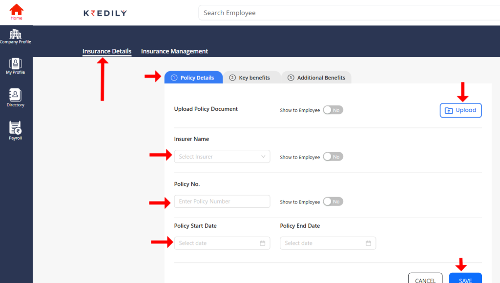 Sample User Guide - Support Kredily